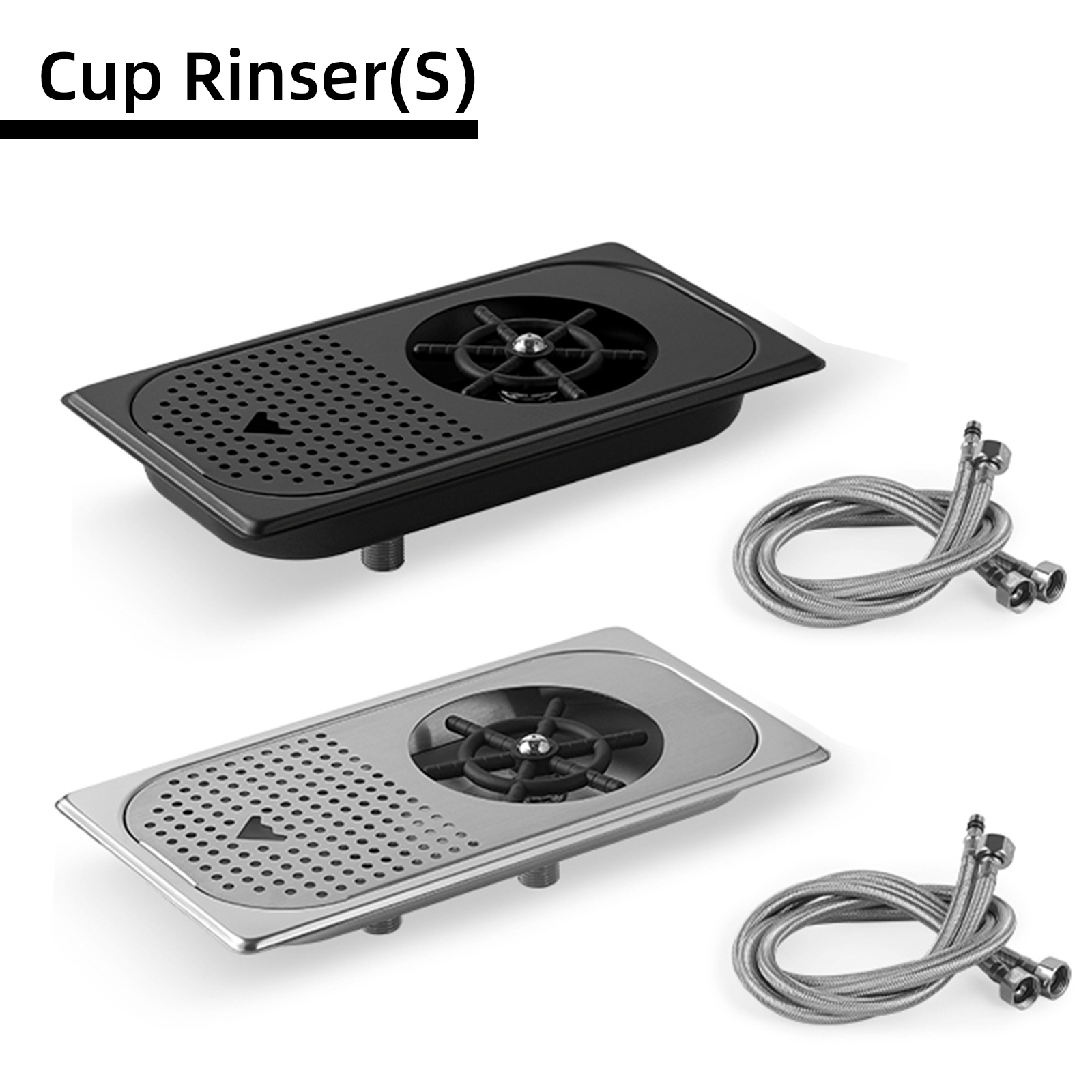 MHW-3BOMBER 금속 싱크 유리 Rinser 스테인리스 커피 컵 Rinser 세련된 카페 바 홈 주방 액세서리 ...