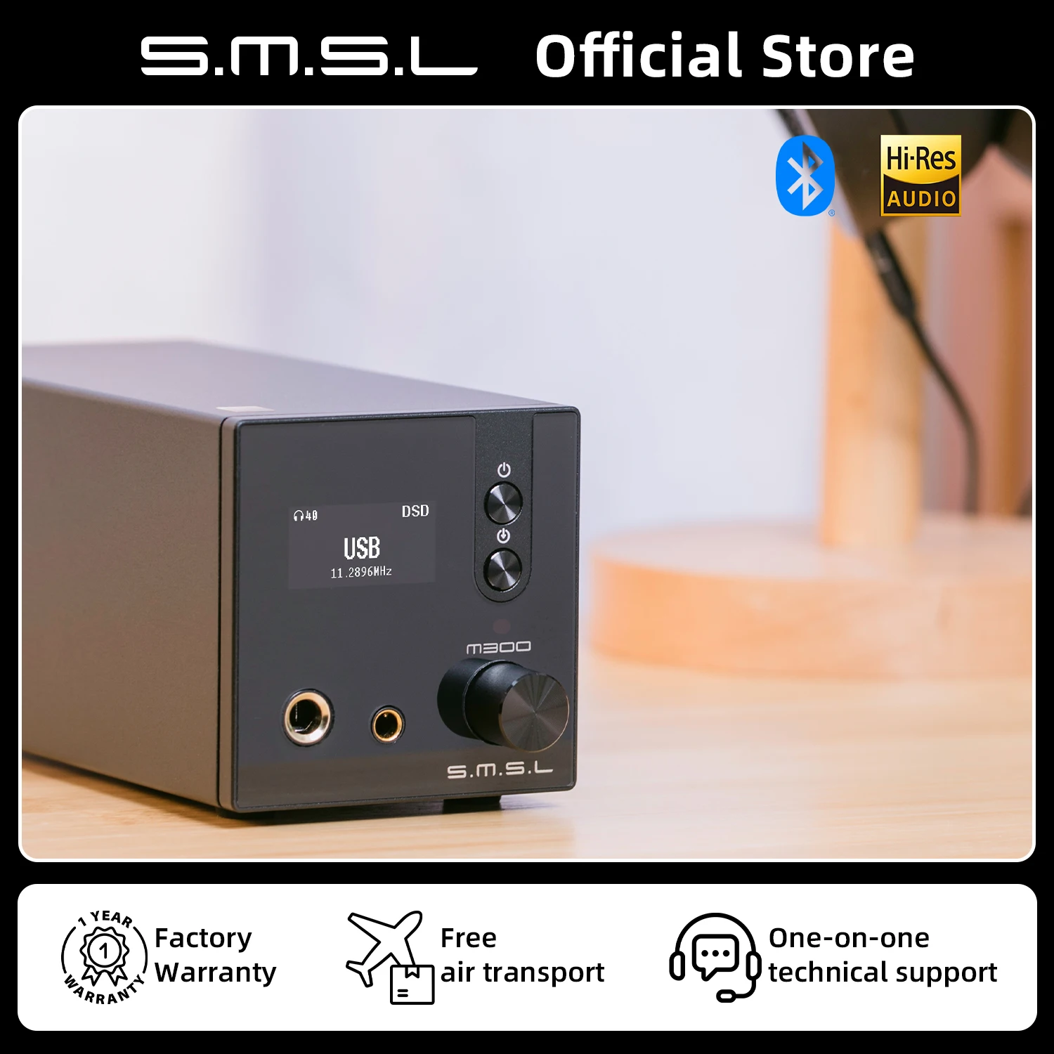 기획전 2024 요즘 sns에서 난리난 SMSL M300SE 오디오 DAC 및 헤드폰 AMP M300 SE MQA CS43131 * 2 블루투스 트루 밸런스드 XLR 6. ...